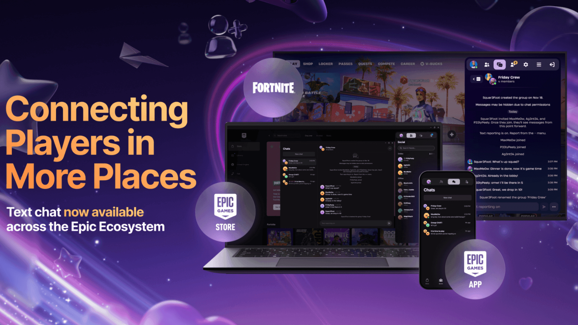 Epic Games Expands Cross-Platform Text Chat | GAM3S.GG