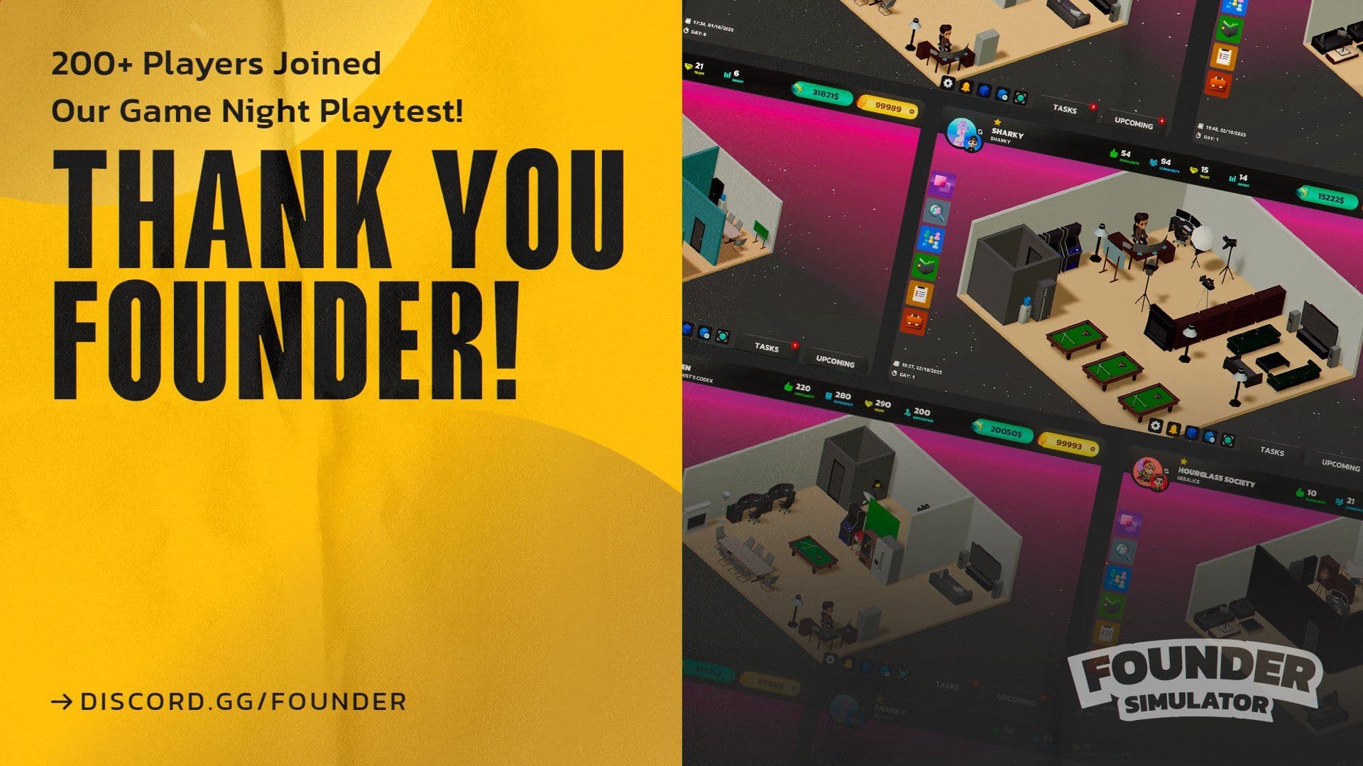 Nueva colección NFT de Founder Simulator | GAM3S.GG