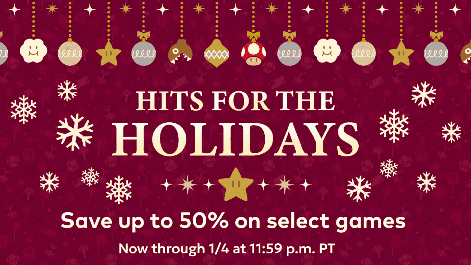 Nintendo Holiday Sale 50% Off Switch Games | GAM3S.GG