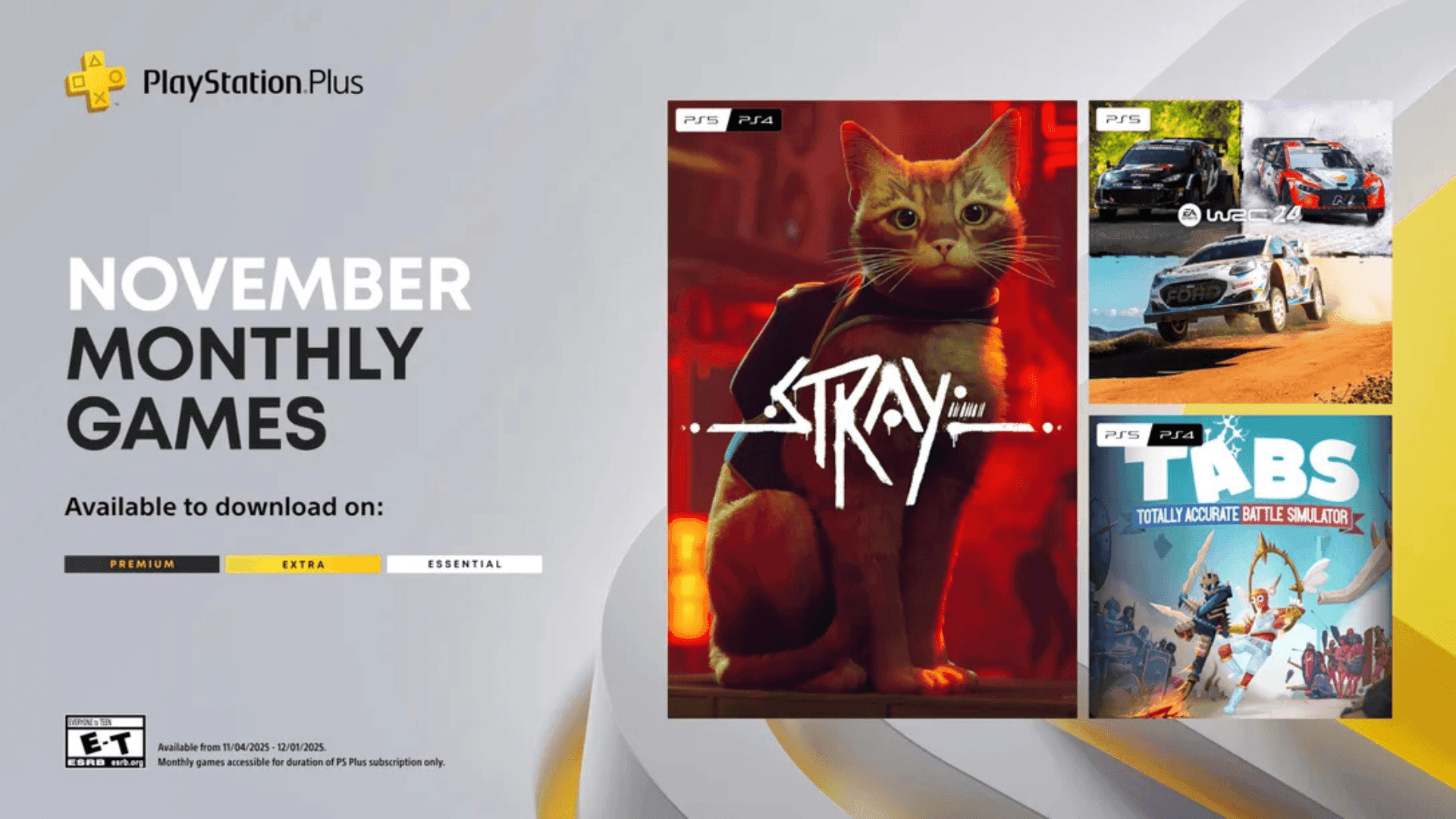 Jogos PlayStation Plus de Novembro de 2025 | GAM3S.GG