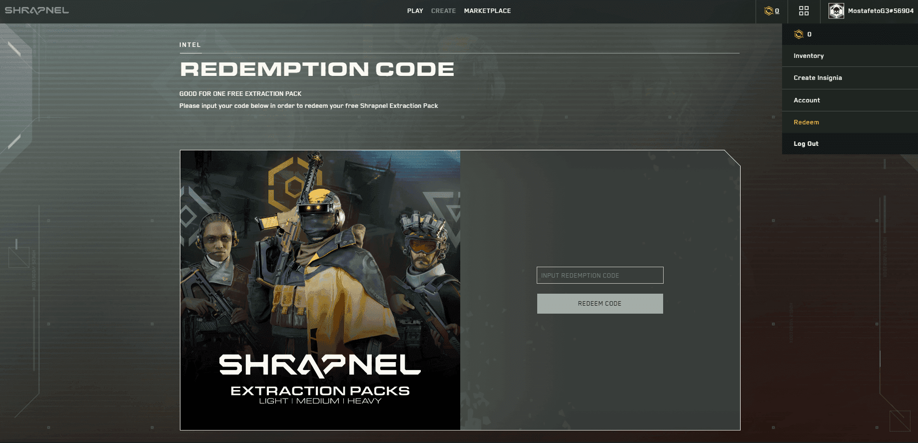 Shrapnel Guide: How to Redeem Extraction Pack Codes | GAM3S.GG